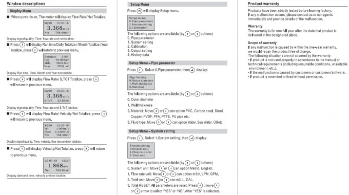 Non-Isolated RS232 Output Semiconductor Industry Meter For Flow Monitoring