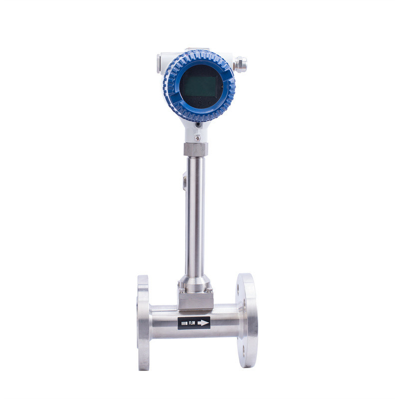 Compressed Air Vortex Flow Meter Pressure Temperature Compensation Type Pulse Output