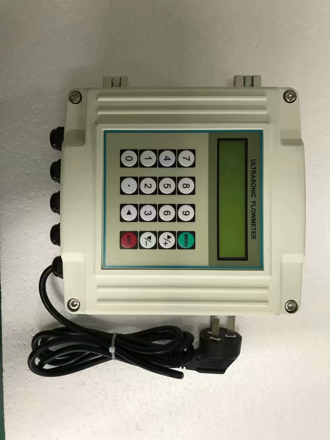 Portable External Probe Hot And Cold Flow Meter Wall Mounted Ultrasonic