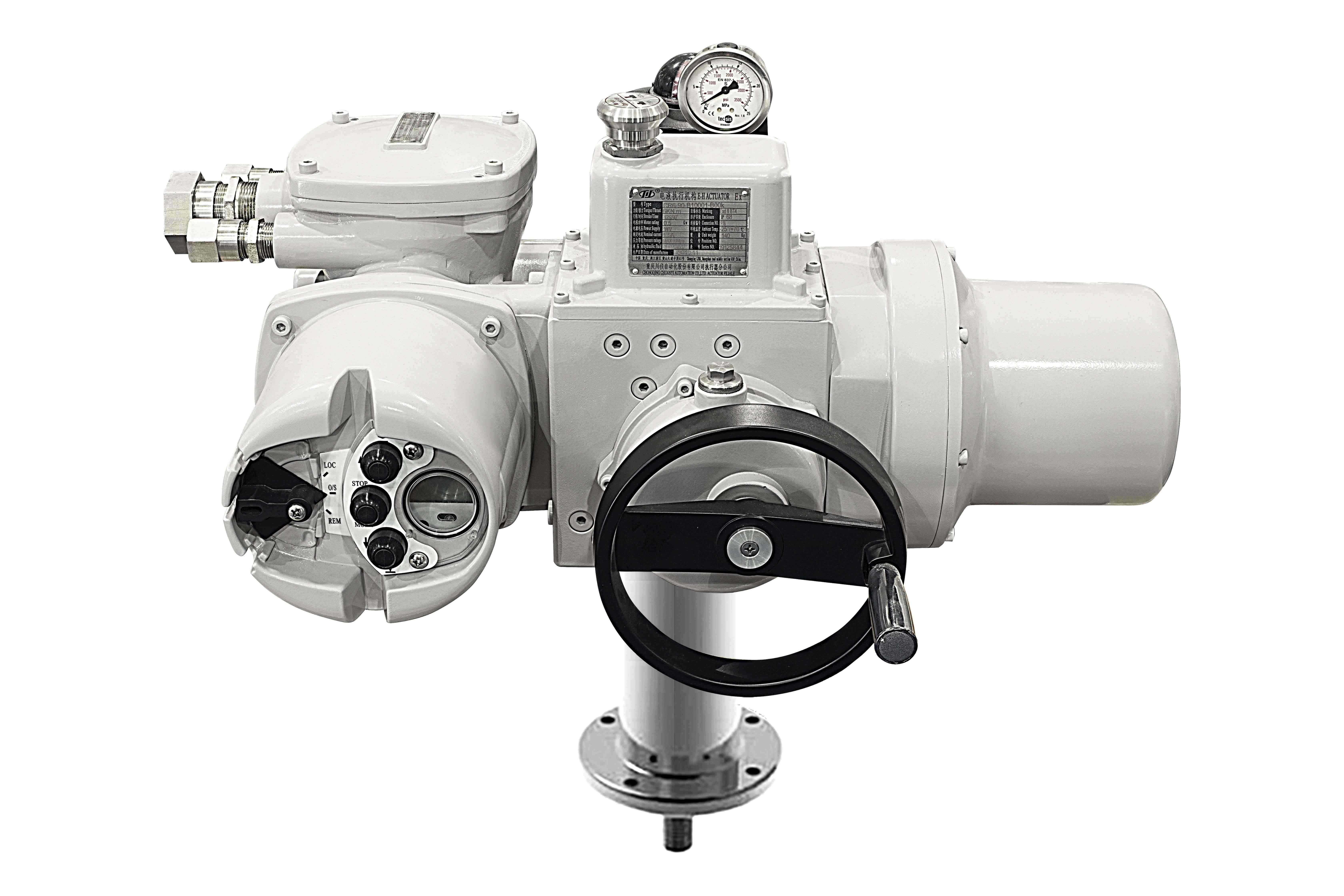 380v Electric Hydraulic Actuator , LCD Display Smart Electric Actuator